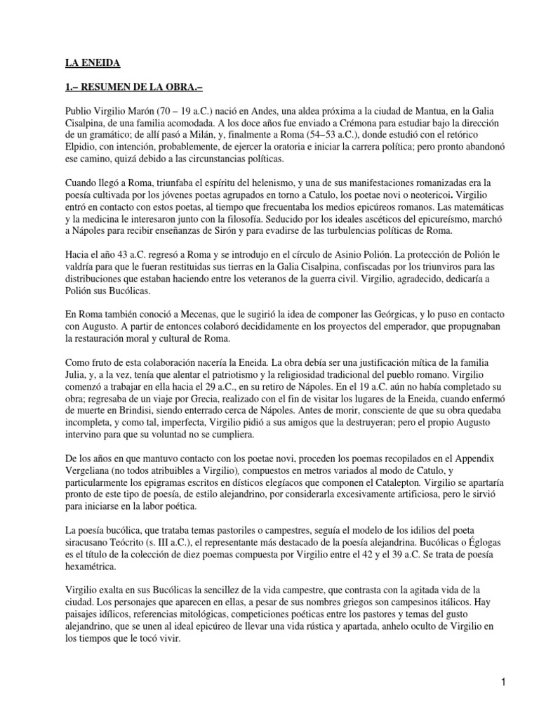 Eneida | PDF | Eneas | Virgilio
