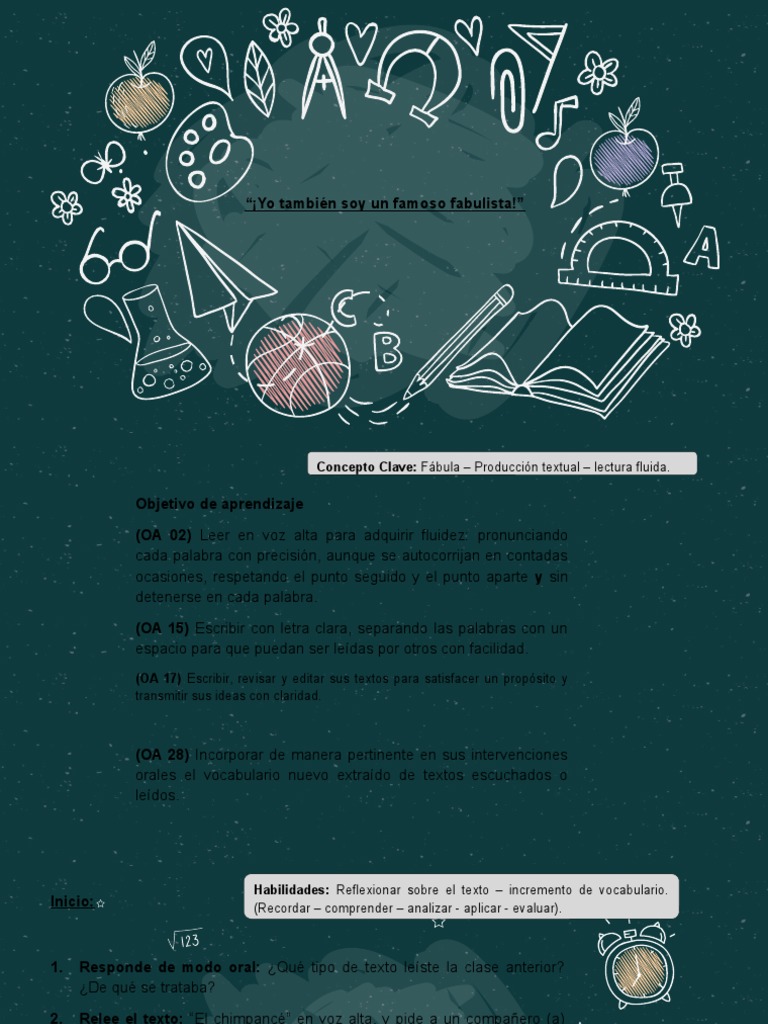 Oa 2 Nivel 2 PPT1 | PDF | Fábula | Ciencia cognitiva