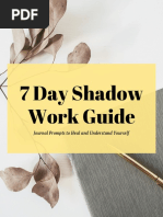Shadow Work Journal | PDF | Shadow (Psychology) | Shame