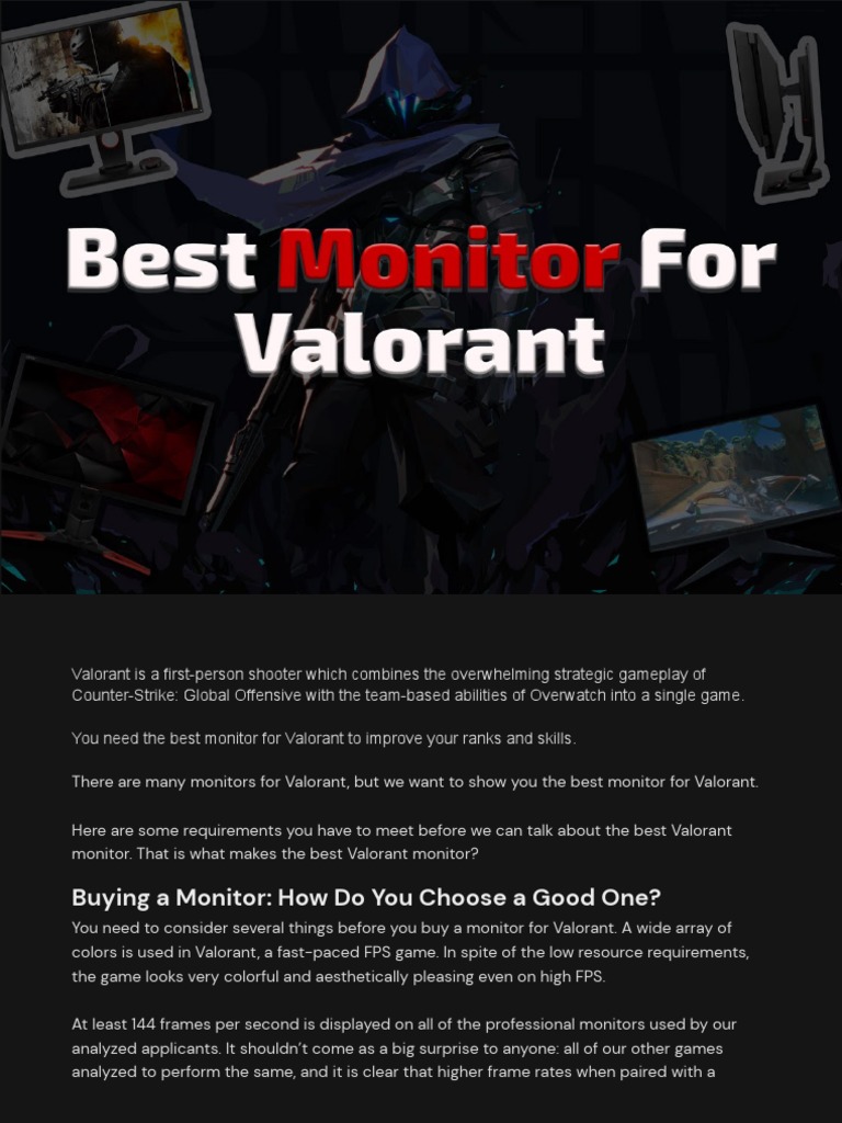 Best Monitors for Valorant Gaming | PDF | Electrical Engineering ...