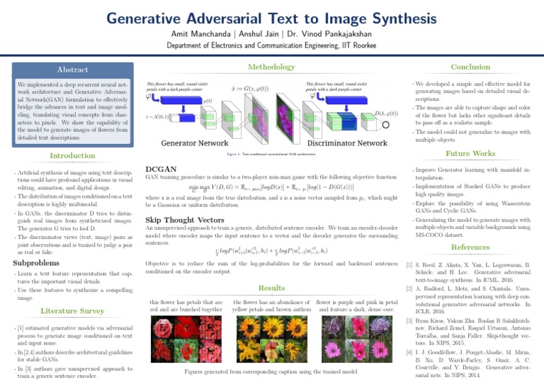 Generative Adversarial Text To Image Synthesis | PDF | Learning | Machine Learning