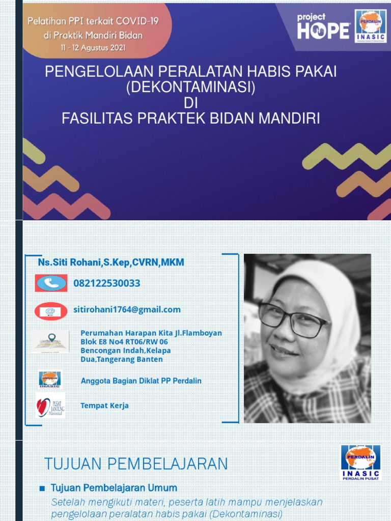 Pemerosesan Peralatan Bidan Perdalin Hope 2021 | PDF