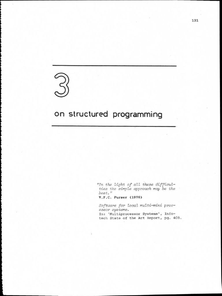 Structured Programming Techniques | PDF | Computer Programming | Top ...