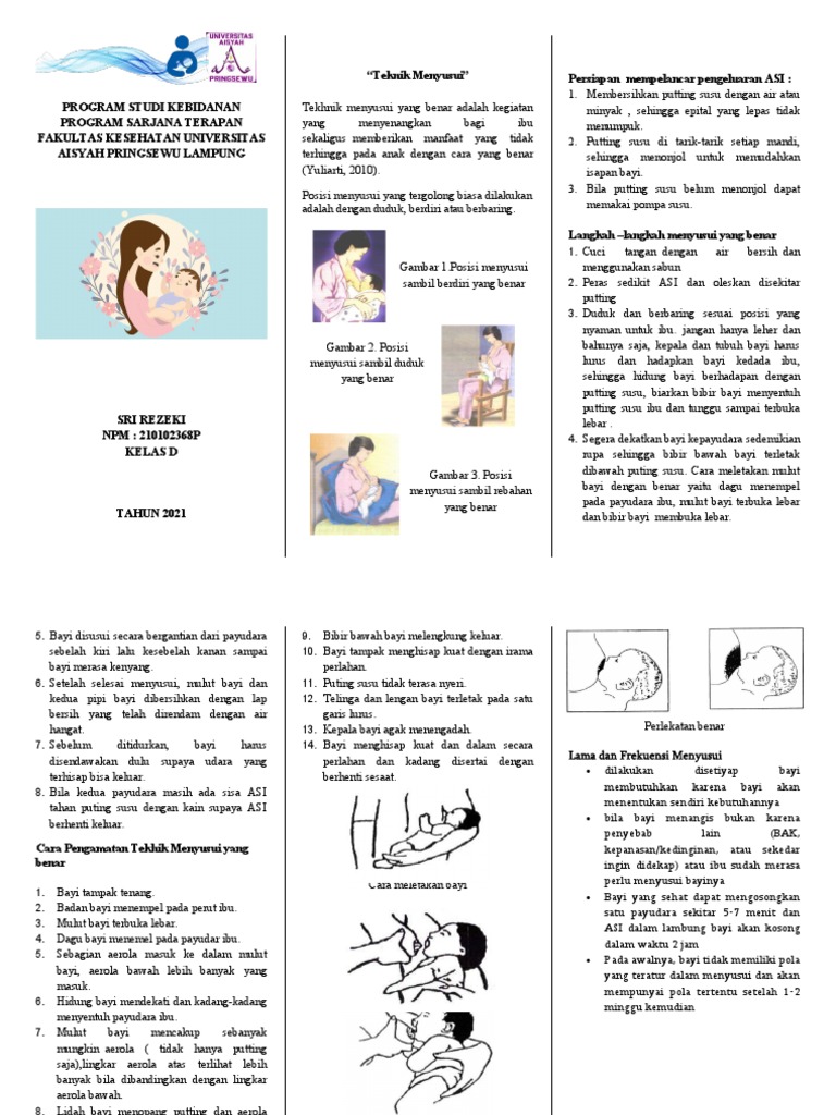 Teknik Menyusui yang Benar dan Efektif | PDF