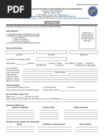 Personal Profile Form-Boc | PDF | Behavior Modification | Learning