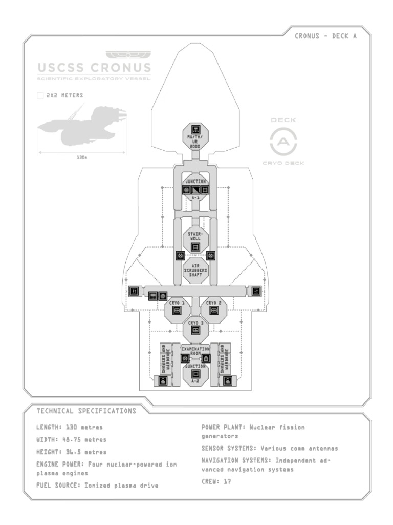 Cronus - Deck A: 2X2 Meters | PDF | Nuclear Reactor | Nuclear Energy