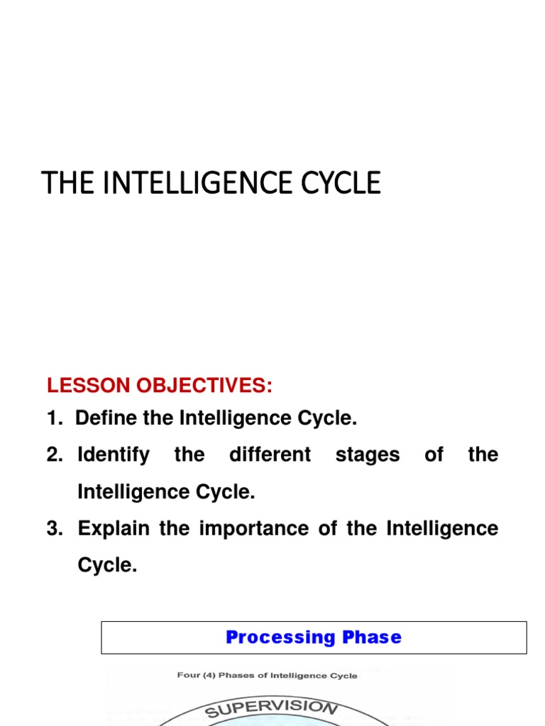 02 The Intelligence Cycle | PDF | Reliability Engineering | Evaluation