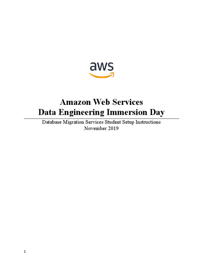 AWS DMS Lab Database Setup | PDF | Amazon Web Services | Software Development