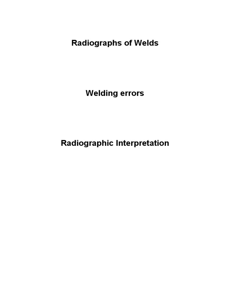 Radiography Film Defects | PDF