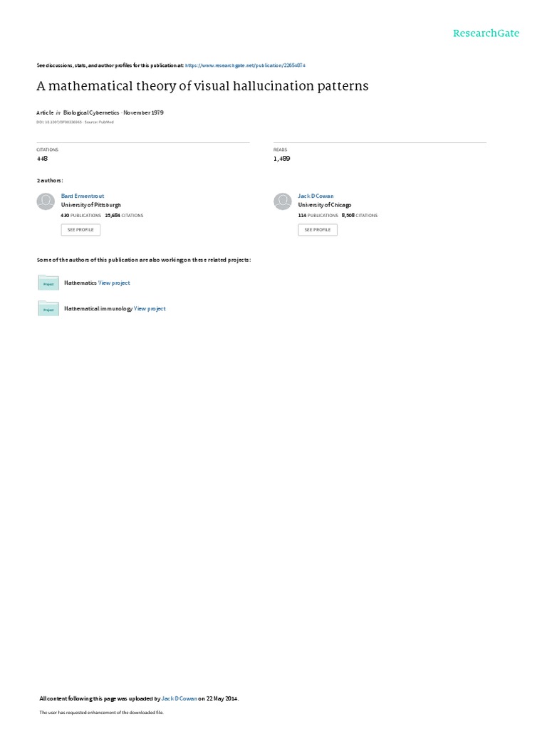 A Mathematical Theory of Visual Hallucination Patterns: Biological ...