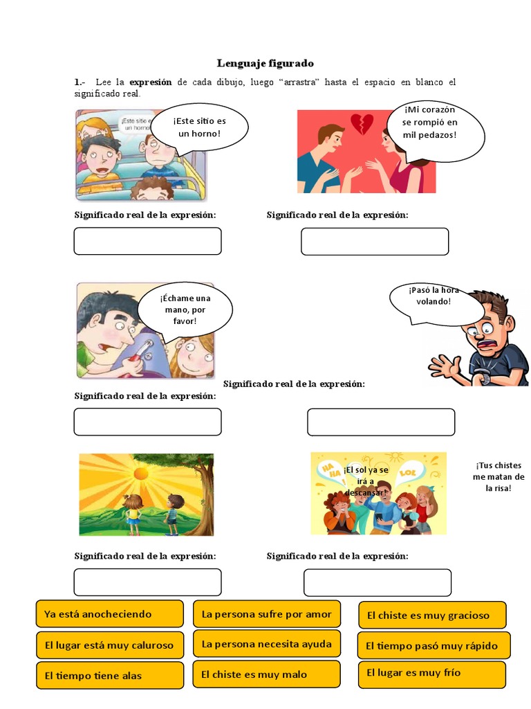 Ejemplos de Lenguaje Figurativo para Niños | PDF