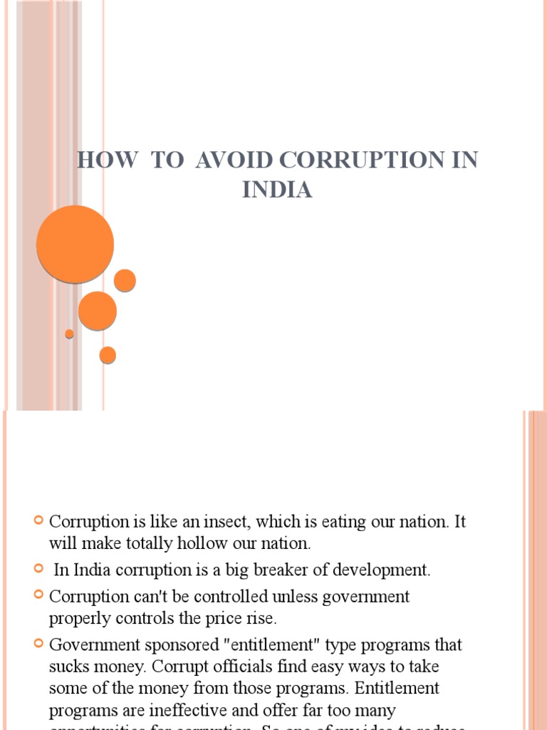 How To Avoid Corruption in India | PDF | Corruption | Economies