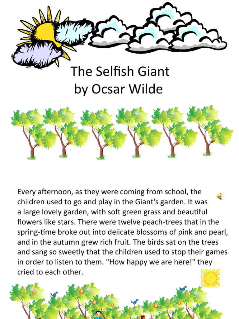 The Selfish Giant Learns an Important Lesson About Sharing Through the ...