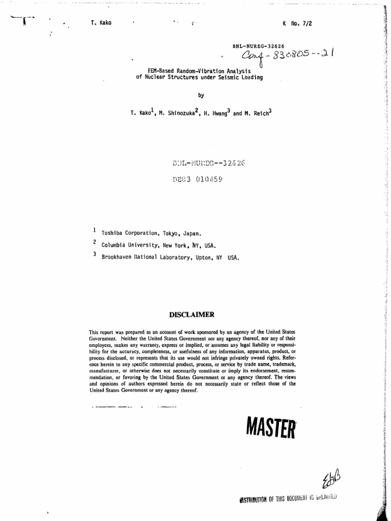 analysis-of-seismic-loading-on-nuclear-structures-using-finite-element