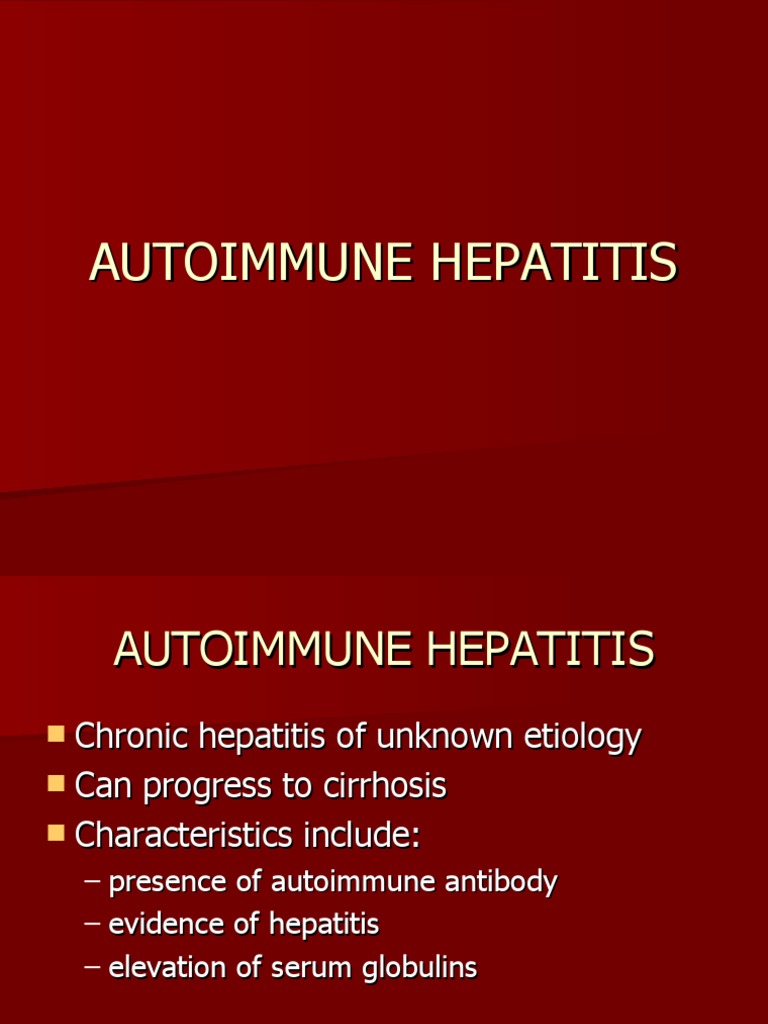 Understanding Autoimmune Hepatitis | PDF | Hepatitis | Cirrhosis