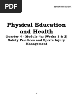 PE11 Q4 Module4a Weeks1and2 | PDF | Knee | Concussion