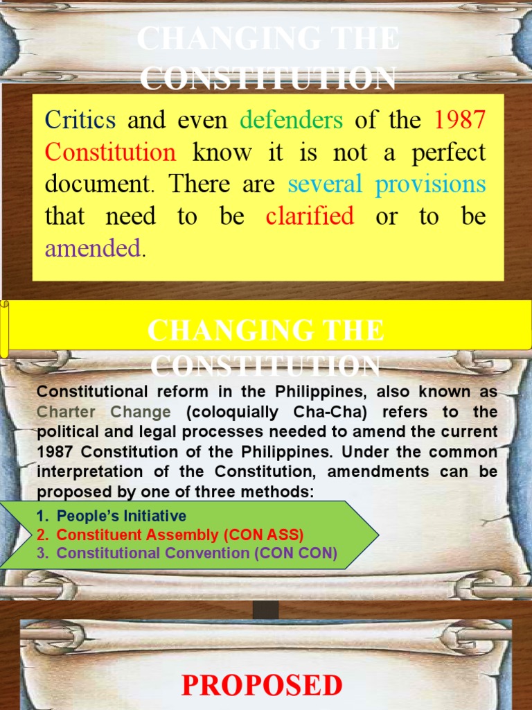 Changing The Constitution | Download Free PDF | Policy | Sources Of Law