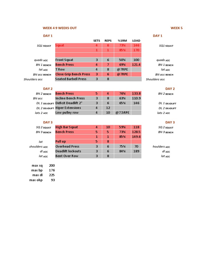 12 Week Program-2 | PDF | Recreation | Weight