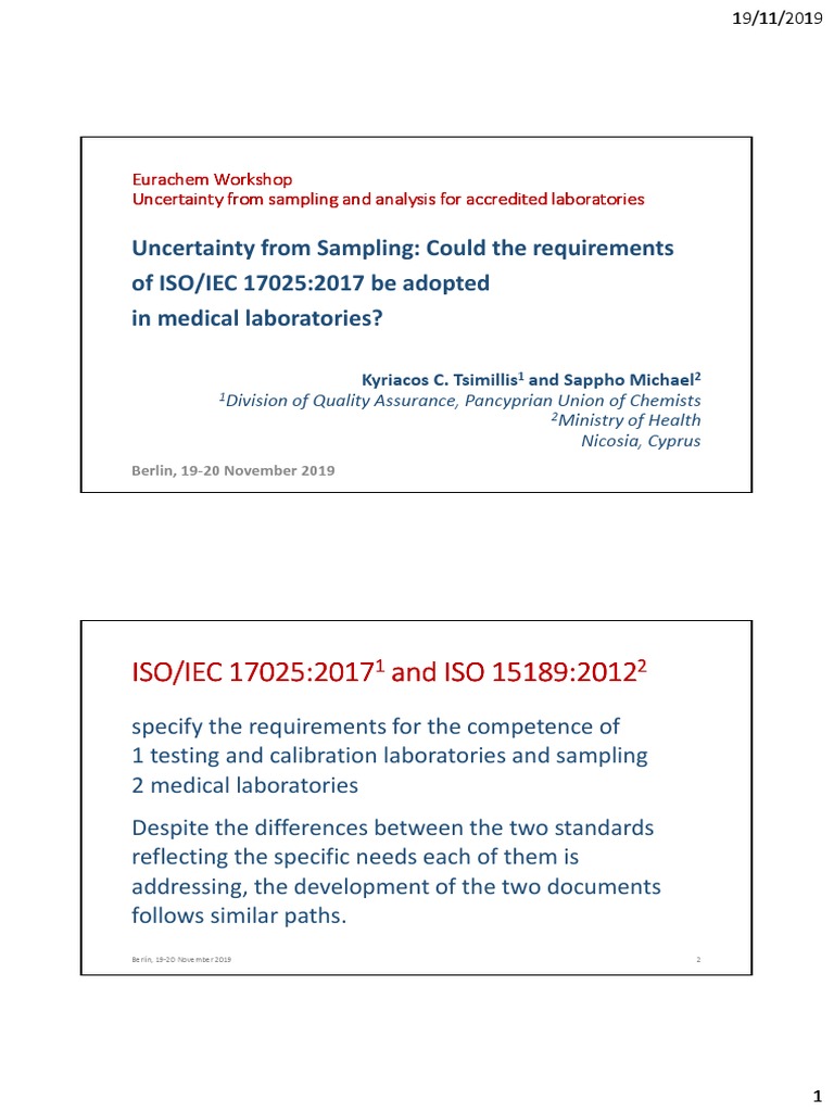 PL1-01 UfS Medical Labs Tsimillis LAB MEDIS | PDF | Medical Laboratory ...