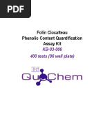 Estimation of Total Phenolic Content | PDF | Polyphenol | Chemistry