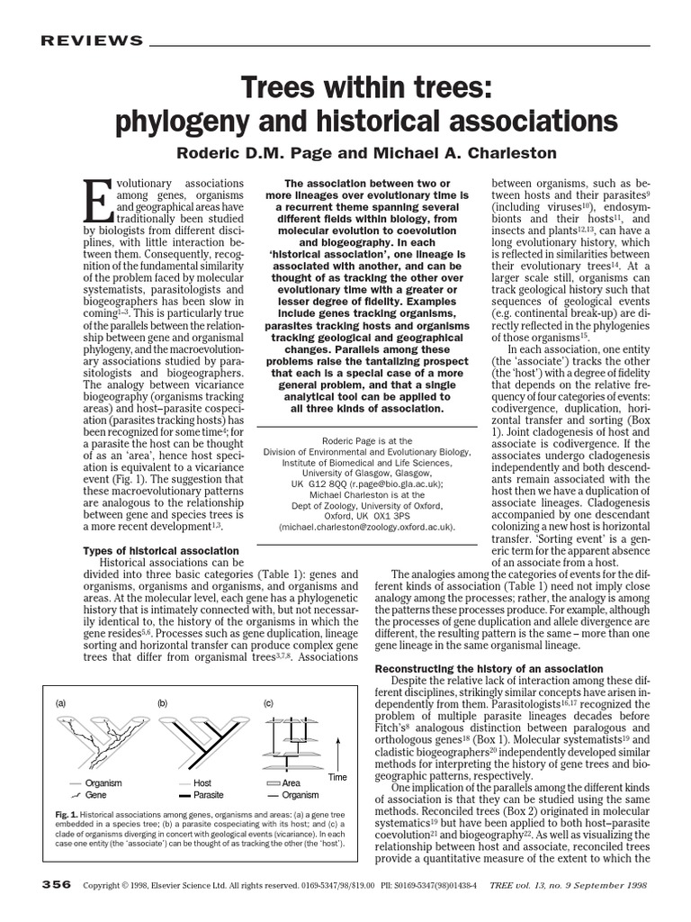 PAGE Trees Within Trees | PDF | Phylogenetic Tree | Organisms
