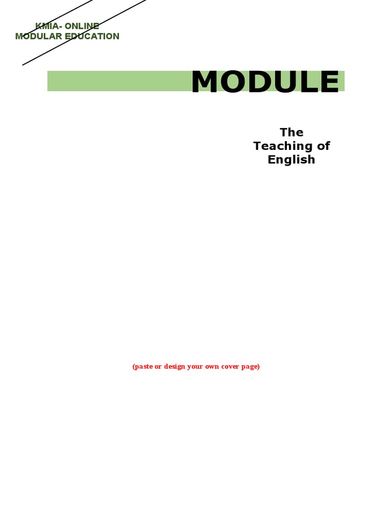 Module Sample | PDF | English Language | Cognitive Science