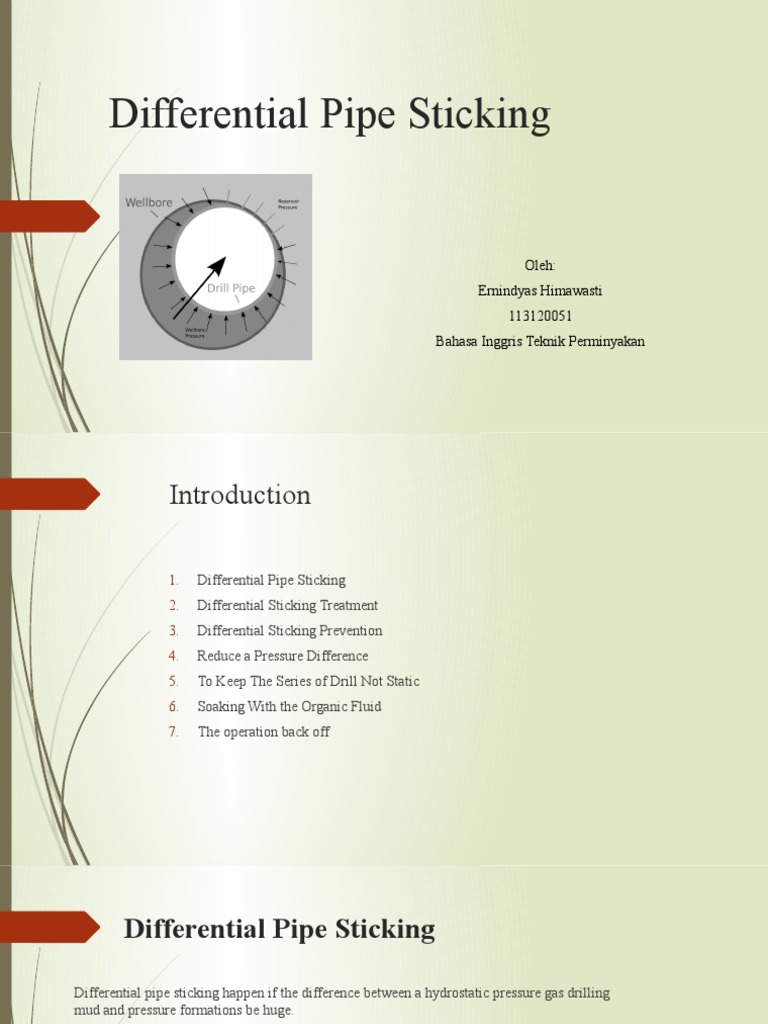 Managing Differential Pipe Sticking Through Pressure Reduction ...