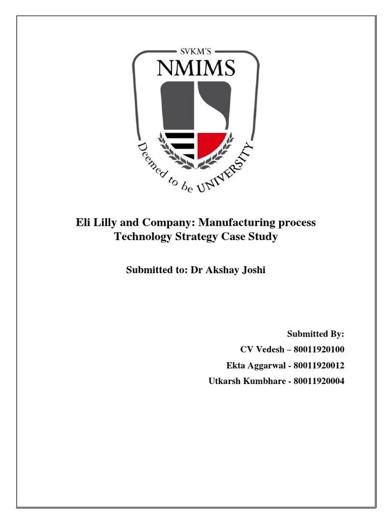 Eli Lilly Case Study | PDF | Product Lifecycle | Life Cycle Assessment