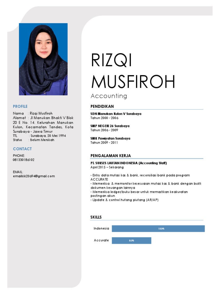 Rizqi Musfiroh: Accounting | PDF