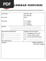 Contoh Surat Disposisi | PDF