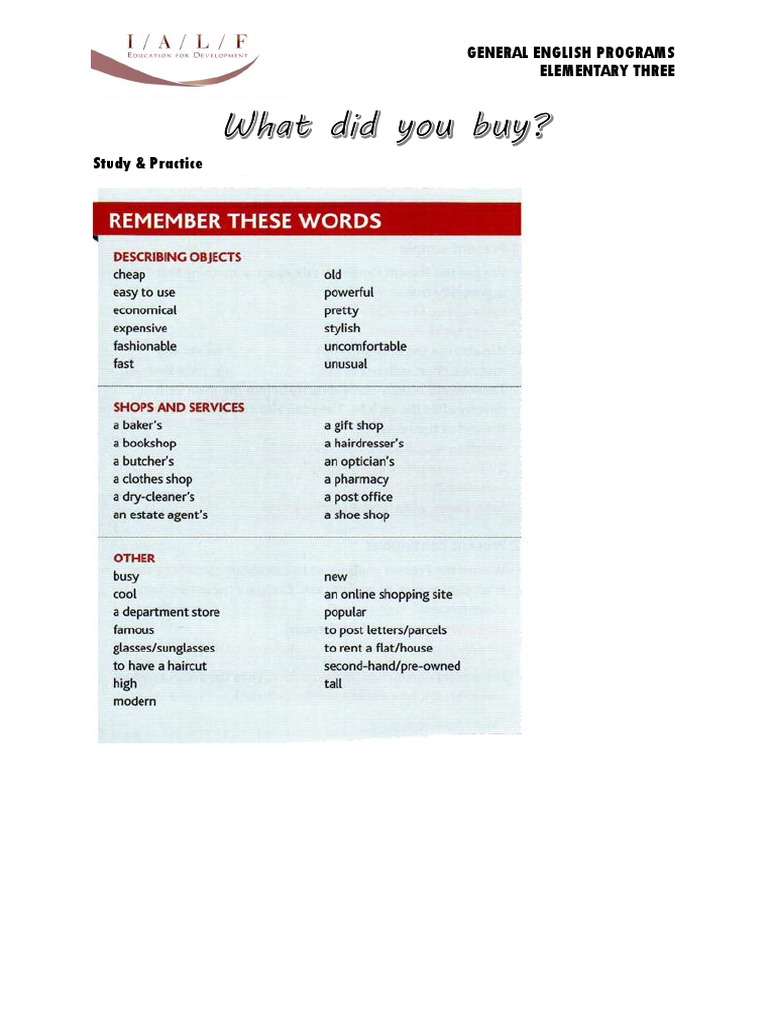 Diamond Lesson 3 Self Study | PDF