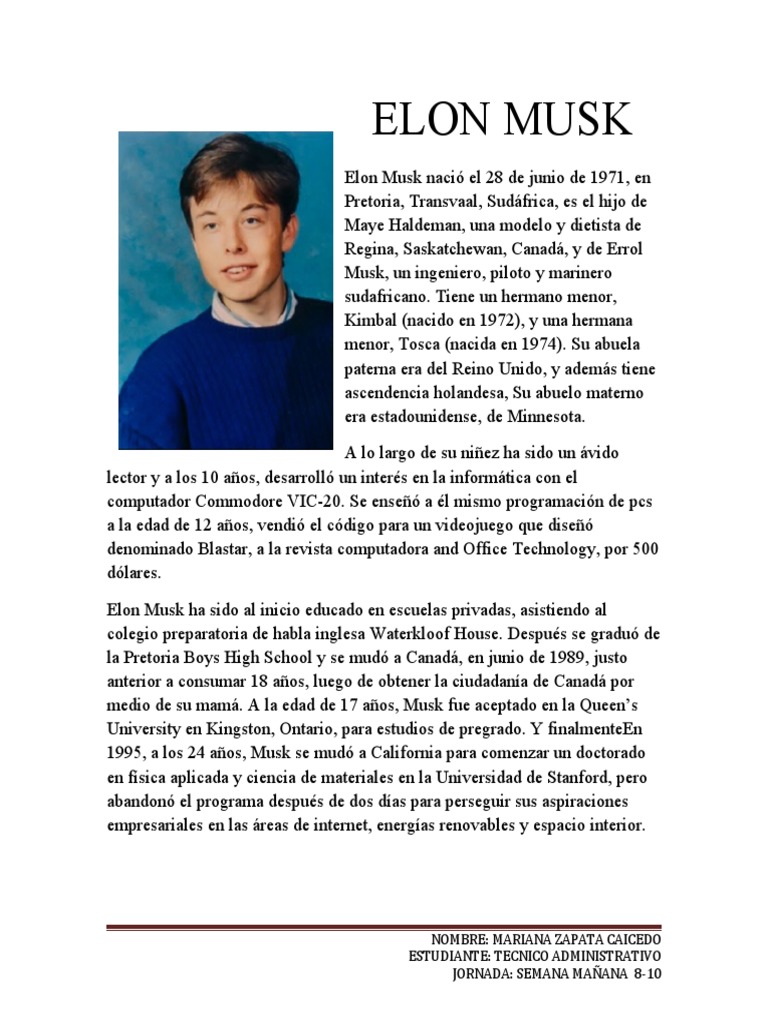 Elon Musk | PDF | Elon Musk