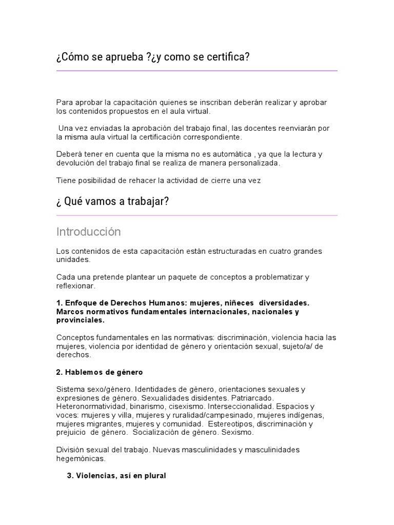 Ley Micaela Curso | PDF | La violencia contra las mujeres | Justicia