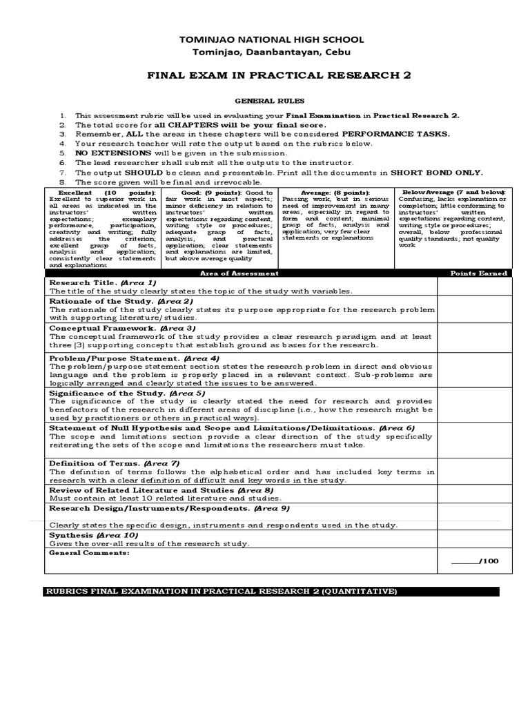 Practical Research 2 Final Exam Guide | PDF | Theory | Paradigm