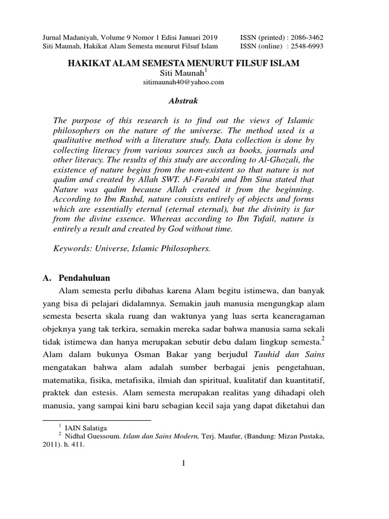 119-Article Text-433-1-10-20200126 | PDF | Filsafat