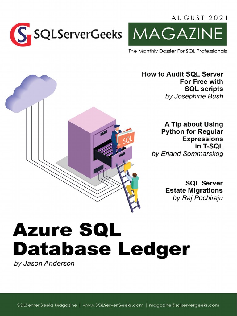 SQLServerGeeks Magazine August 2021 | Download Free PDF | Microsoft Sql ...