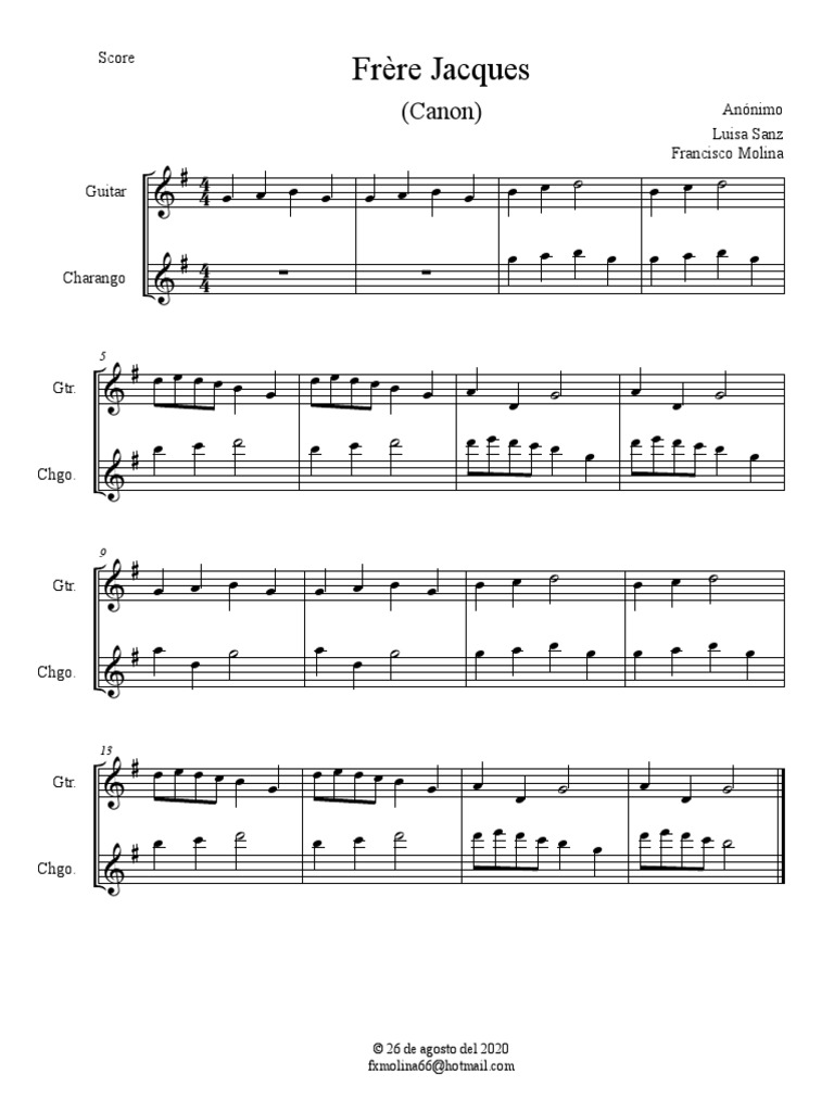 Frère Jacques | PDF