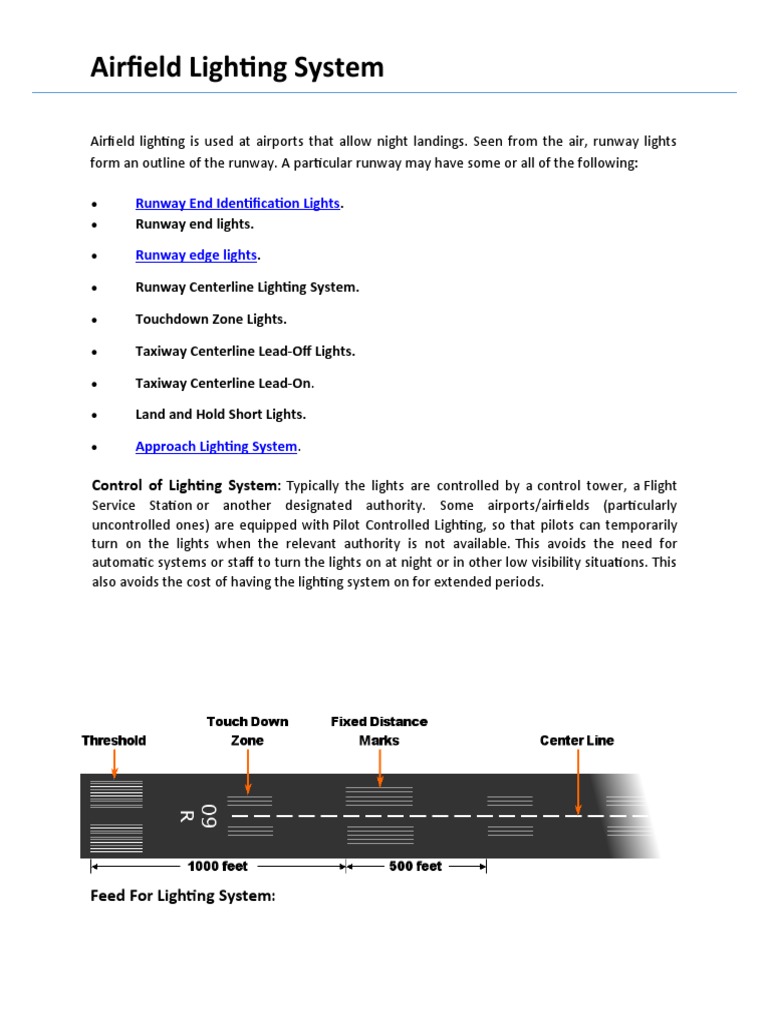 Airfield Lighting System: Runway End Identification Lights | PDF | Transformer | Runway