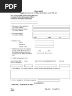Sample of Rti Application Format | PDF