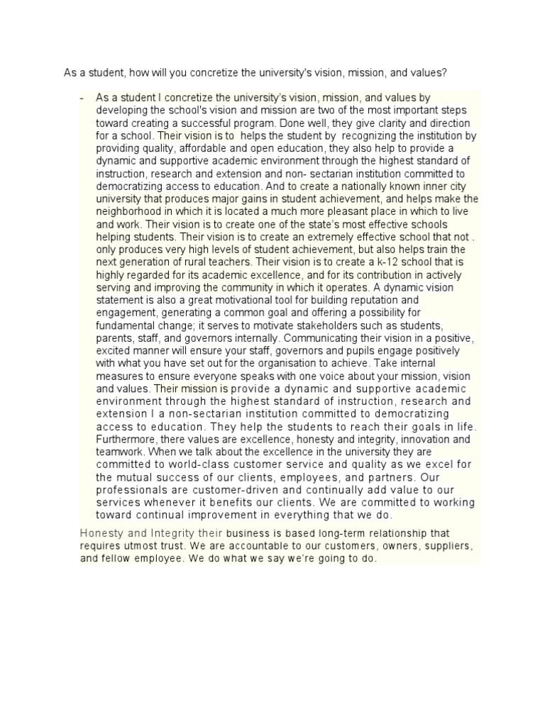 Honesty and Integrity Their | PDF | Customer | Goal