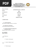 NEW-COT-GRADE 3-DLp-4th-Quarter | PDF | Learning | Teachers