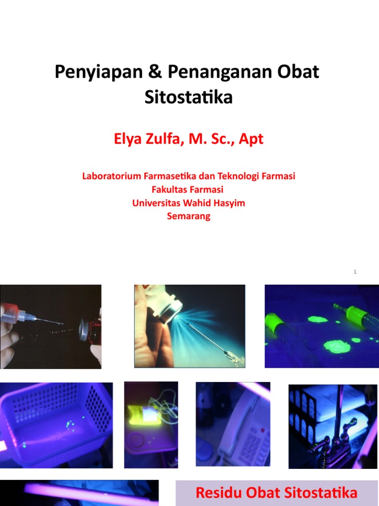 Penanganan Aman Obat Sitostatika | PDF | Medicinal Chemistry | Pharmacology