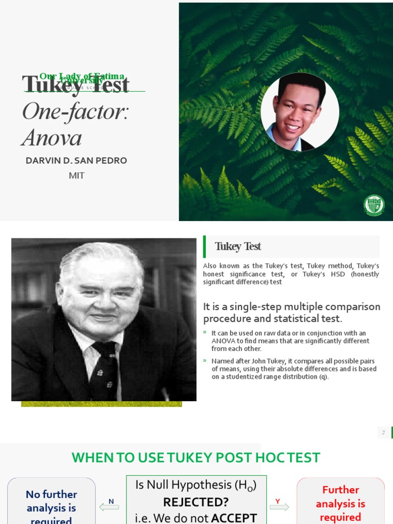 Tukey Test: One-Factor: Anova | PDF | Analysis Of Variance ...