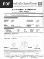 Weigh Balance Calibration Certificate | PDF | Calibration | Weighing Scale