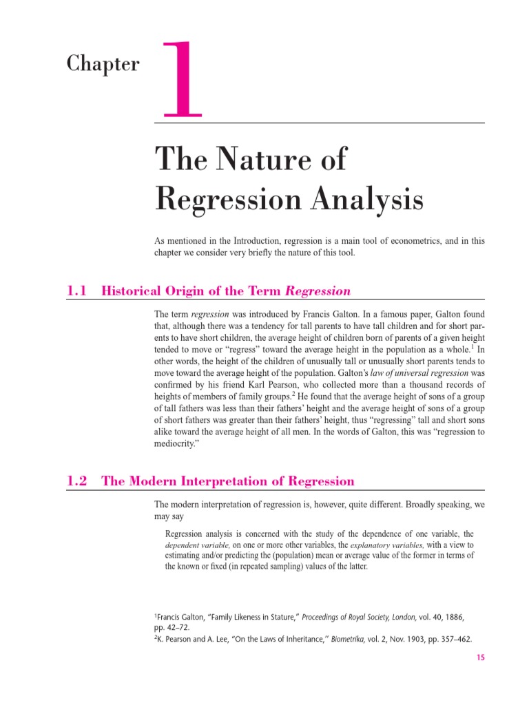Predicting the Average: An Introduction to Regression Analysis and Its ...