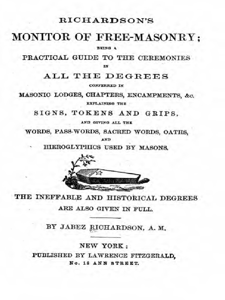 Richardson - Richardson's Monitor of Freemasonry 1860 - Text | PDF ...