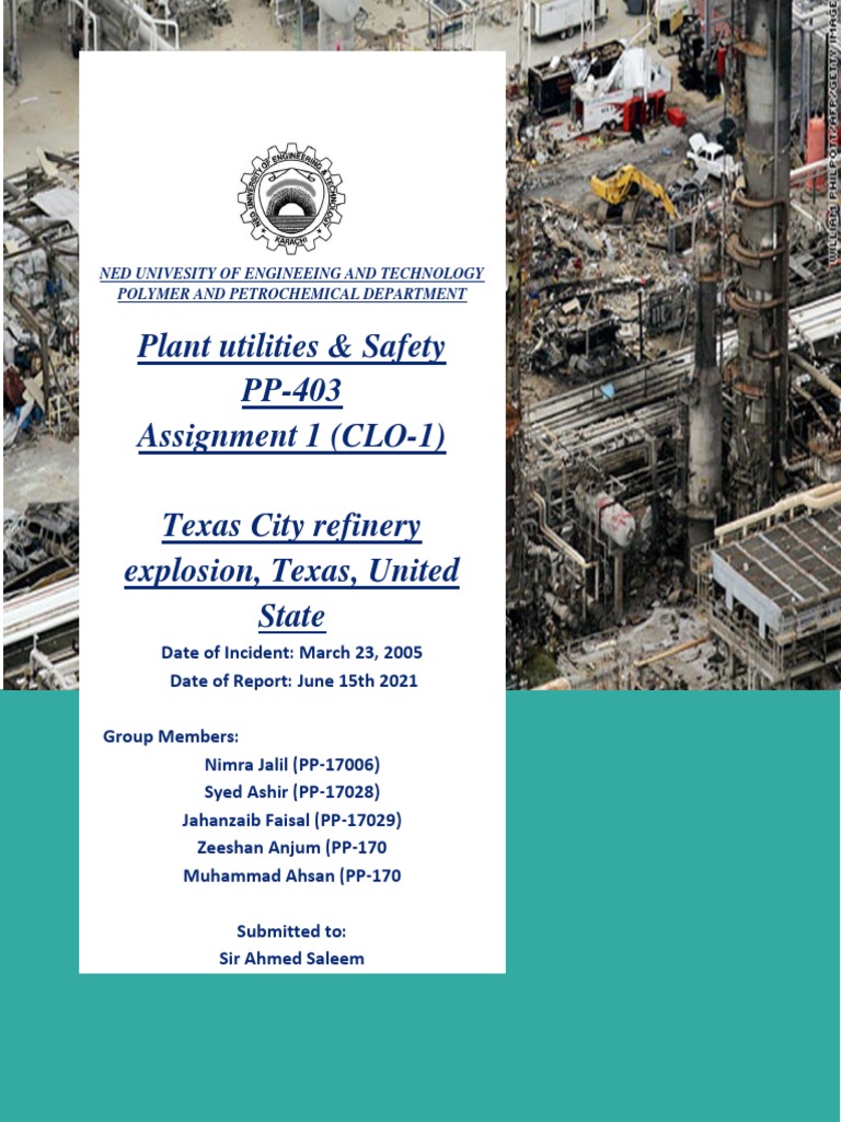 Texas City Refinery Explosion Analysis | PDF | Chemistry