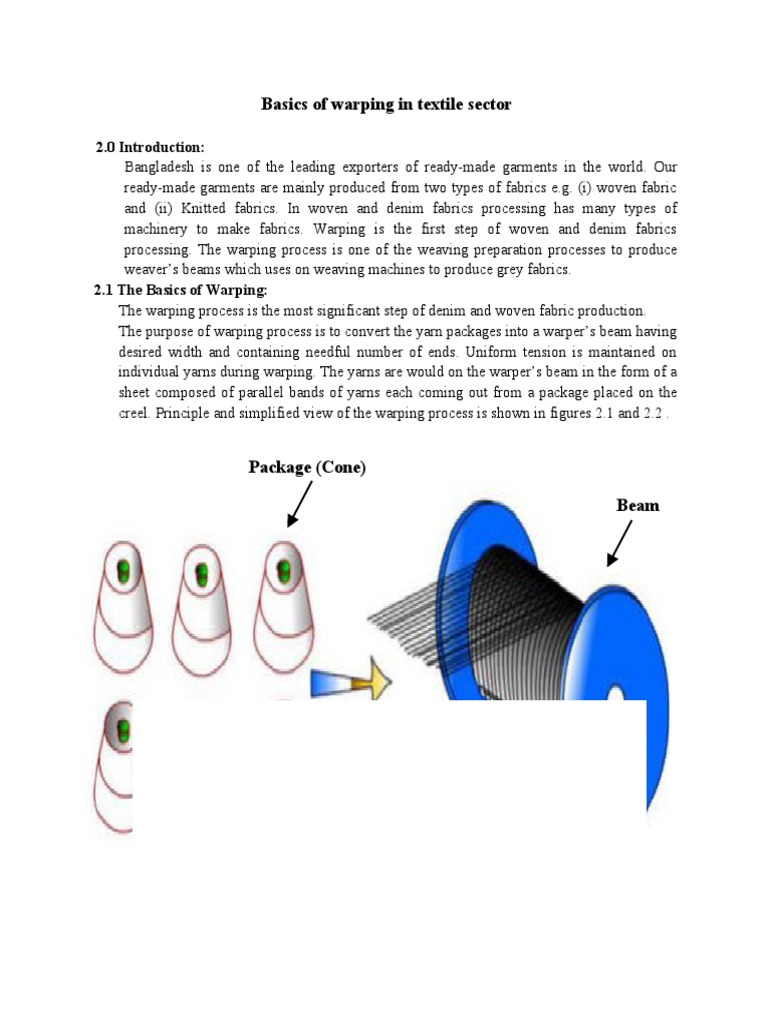 Basics of Warping in Textile Sector | PDF | Weaving | Loom
