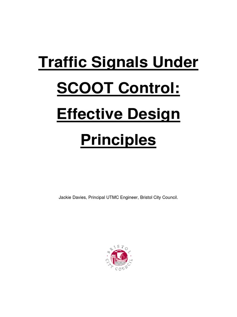 10 Traffic Signals Under SCOOT Control Effective Design Principles ...