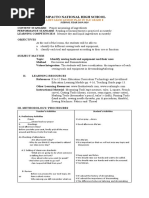 Detailed Lesson Plan in Dressmaking/Tailoring I - Objectives | PDF ...